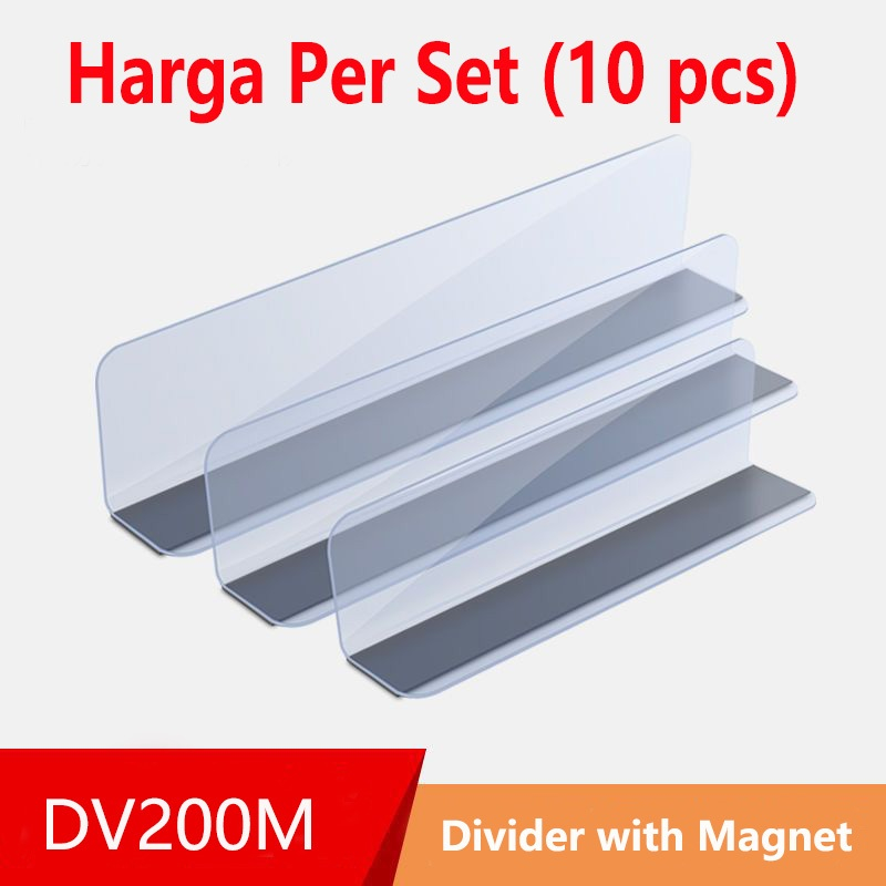 Acrylic Divider DV200M (1 set = 10 pcs) Length 200mm Shop Display Tool ...