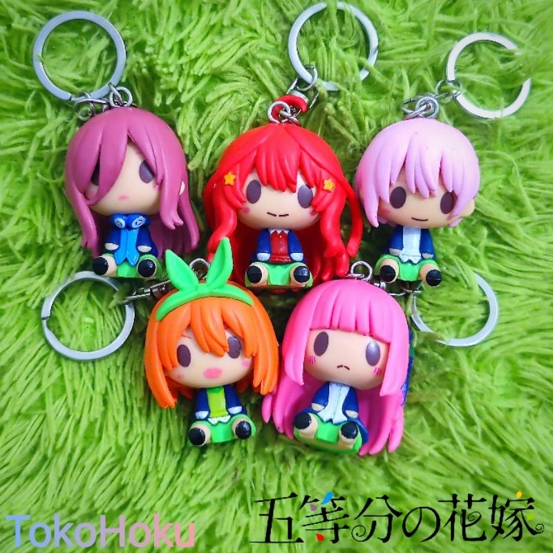 GANTUNGAN Keychain Gotoubun Chibi Action Figure Anime Keychain | Shopee ...