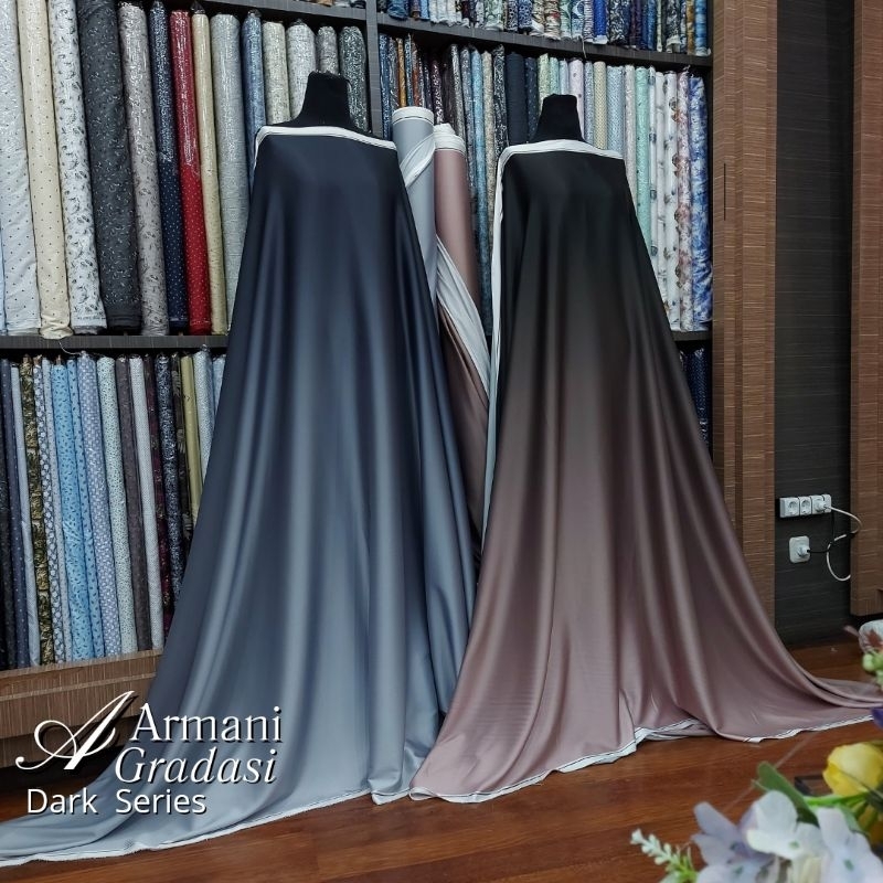 Dark SERIES Gradation Fabric | Gradation SILK Fabric | Silk Gradation ...