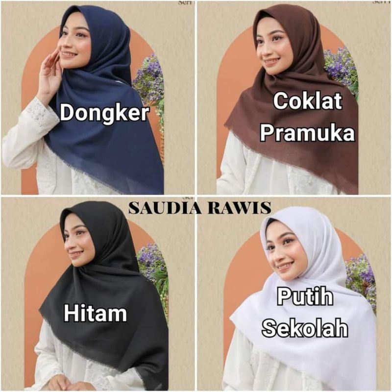 Saudia rawis Hijab - rawis rectangular - saudia scarf rectangular ...