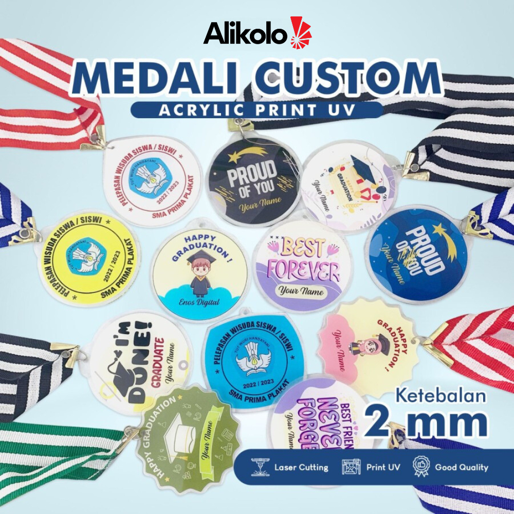 Custom Medal Graduation Medal Acrylic Medal Graduation Medal | Shopee ...