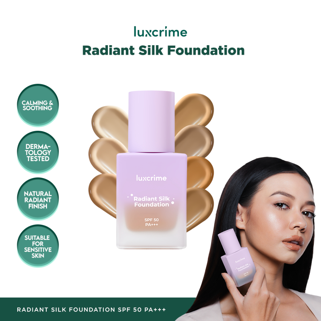 Luxcrime Radiant Silk Foundation SPF 50 PA+++ | Shopee Malaysia