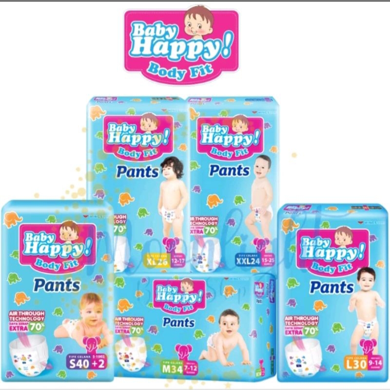 Baby Happy Diapers Pants M32 | Shopee Malaysia