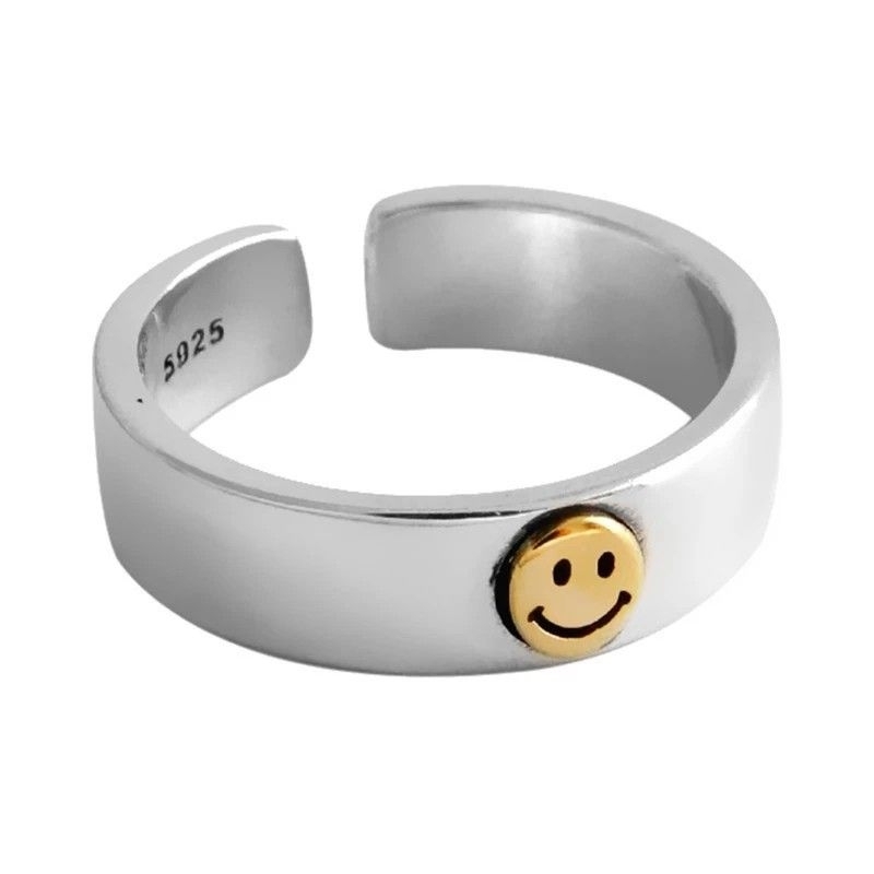 Korean Style Hip Hop Emoji Ring/Emoticon Ring/Smile Ring | Shopee Malaysia