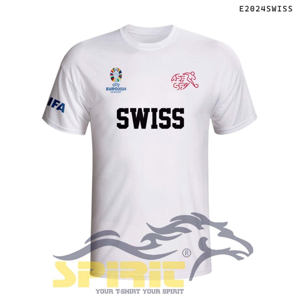 Swiss UEFA Euro 2024 jersey t shirt | Shopee Malaysia
