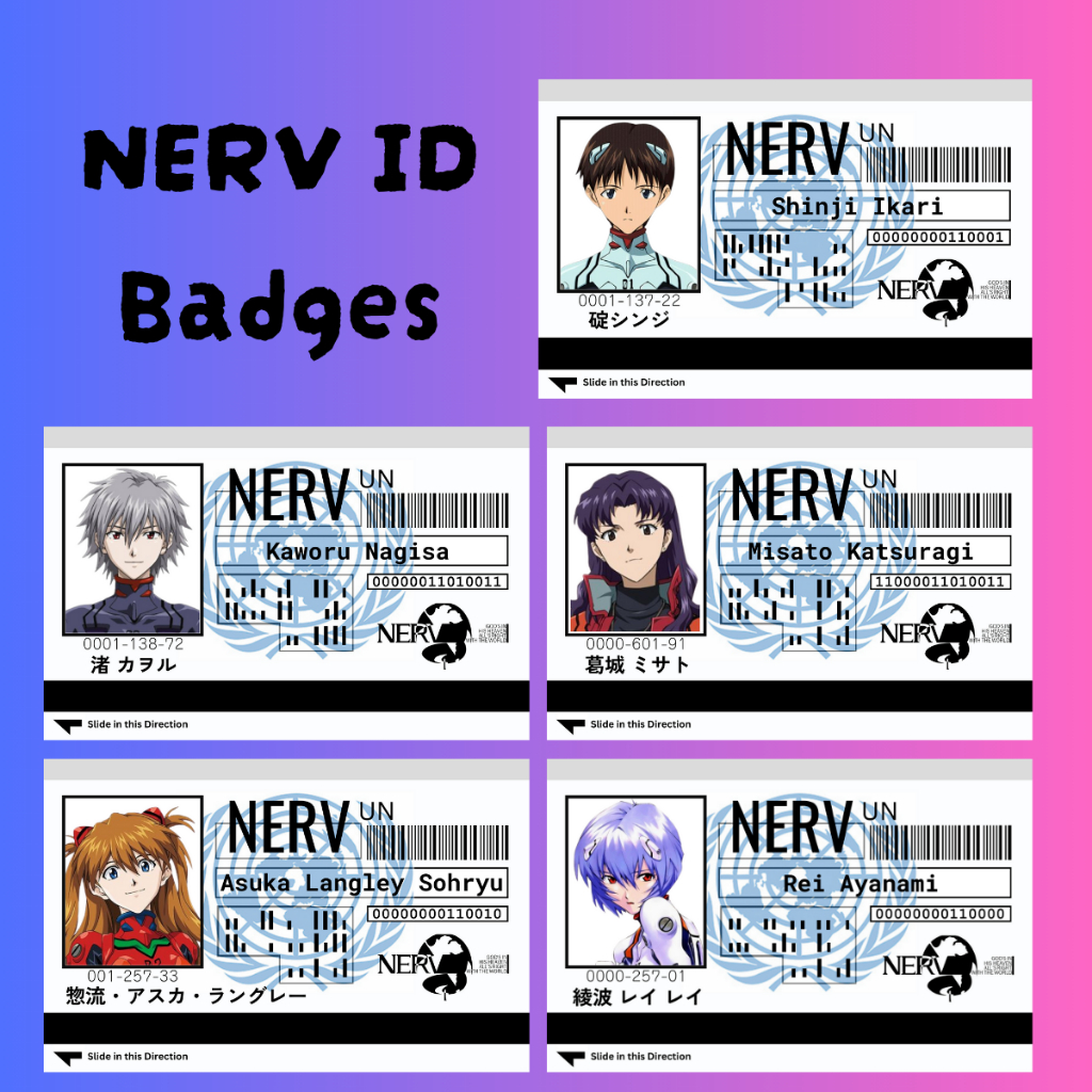 Neon Genesis Evangelion Inspired NERV ID Badge Costume Cosplay | Shopee Malaysia