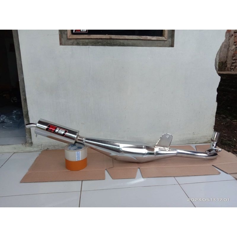 RC EXHAUST 100 BRAVO SUZUKI JET COLL JET COLLED FULL CHROME ORIGINAL ...