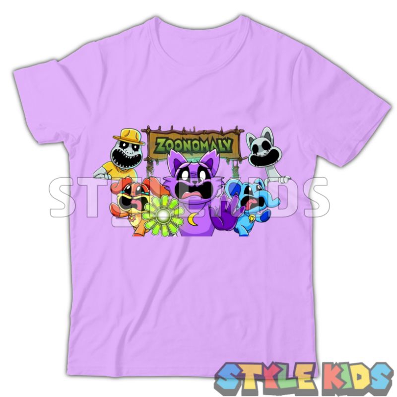 Free Name T-shirt Boys Girls Logo Zoonomaly X Smiling Critters T-shirt ...