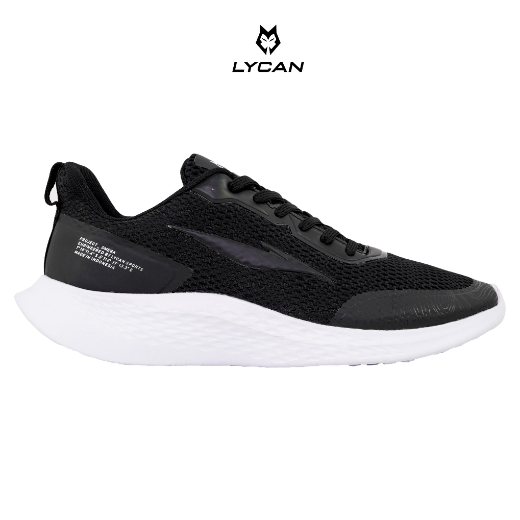 Lycan Omega Black/White Casual Shoes | Shopee Malaysia