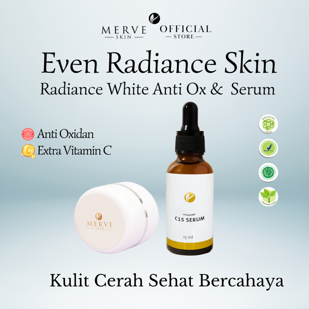 Merveskin [Save Combo Package] Combination Of Serum And Night Cream To Brighten Face, Remove ...