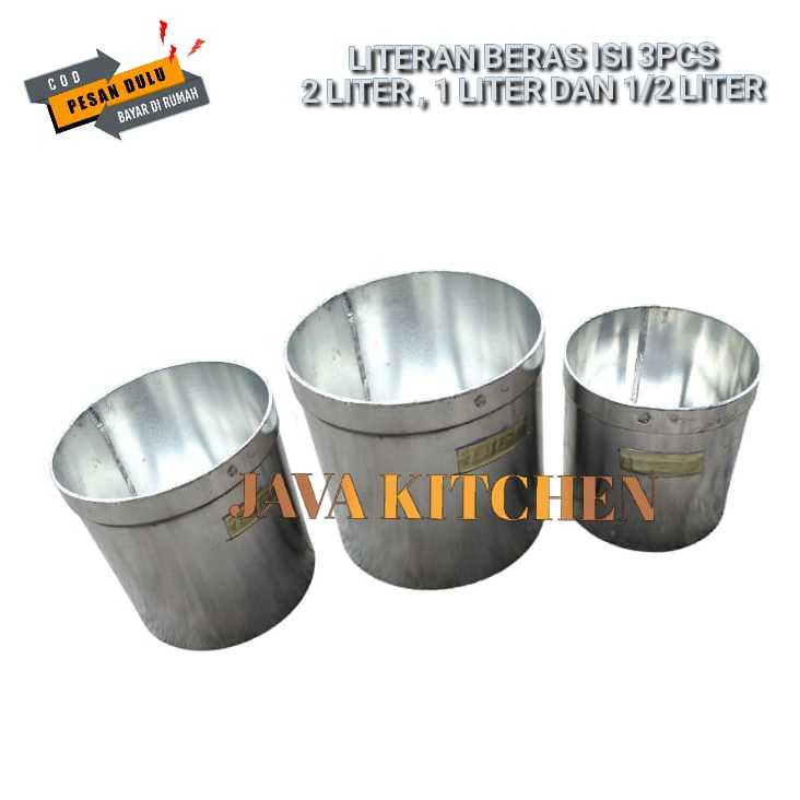 Rice/2 Liter Rice Measuring 2 Liter 1 Liter And 1/2 Liter | Shopee Malaysia