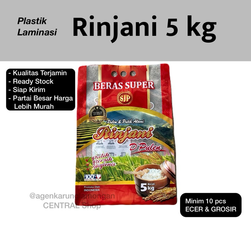 5kg Laminated Rice Plastic Cap Rinjani | Shopee Malaysia