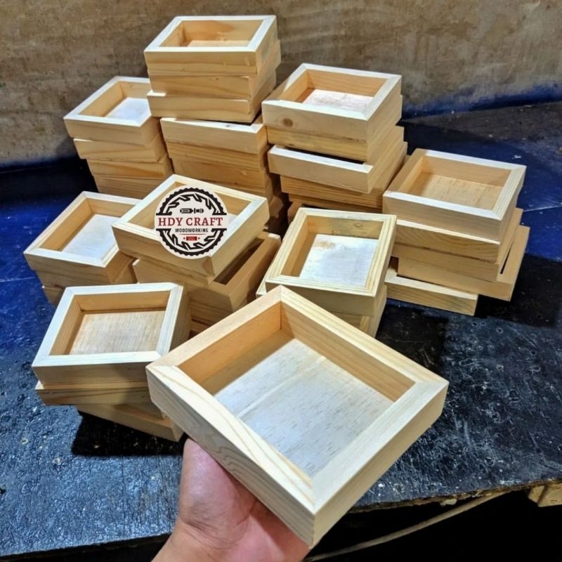 KAYU Delivery Box Tray/Dutch Teak Wood Frame/Dowry Box Without Glass ...