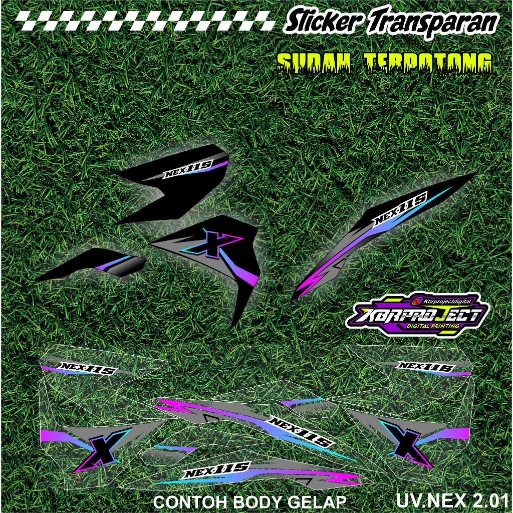 Nex 2 Transparent STRIPING Sticker PREMIUM Cool Motorcycle Trim ...