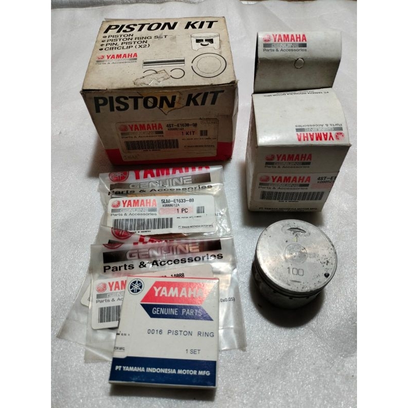 Piston kit Piston set Fuse Yamaha vega Old r crypton jupiter OS 100 original Ygp Kodepart 4st ...