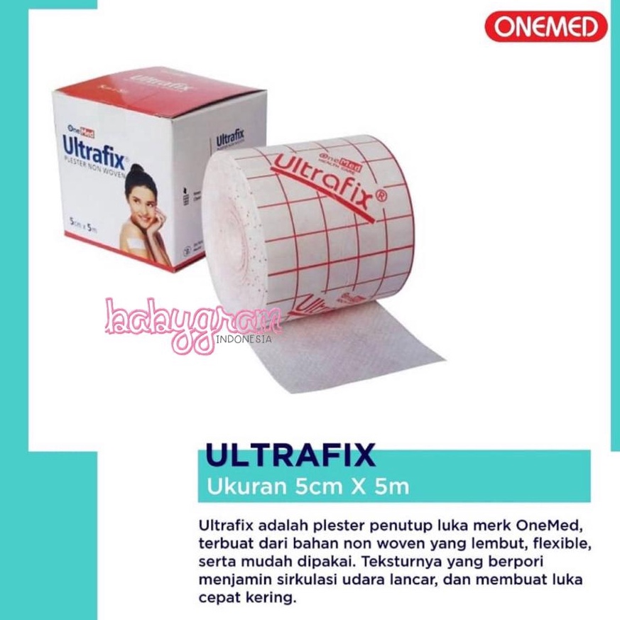 44 Brand Ultrafix 5cm x 5m OneMed Wound Plaster | Shopee Malaysia