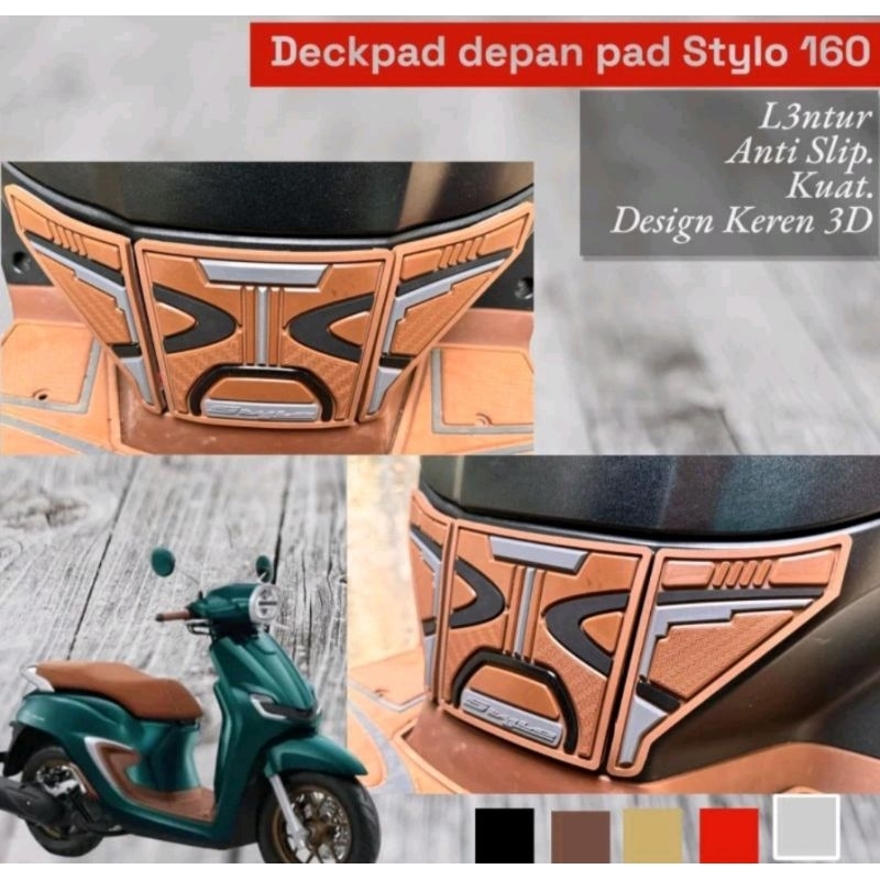STYLO 160 accessories honda STYLO 160 premium rubber deckpad rubber ...