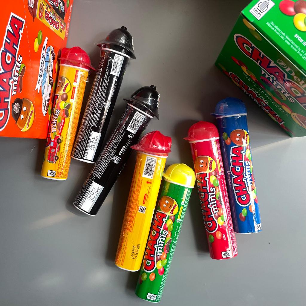 Cha CHA MILK CHOC MINIS 30gram 1pc | Chacha Chocolate TUBE Character ...