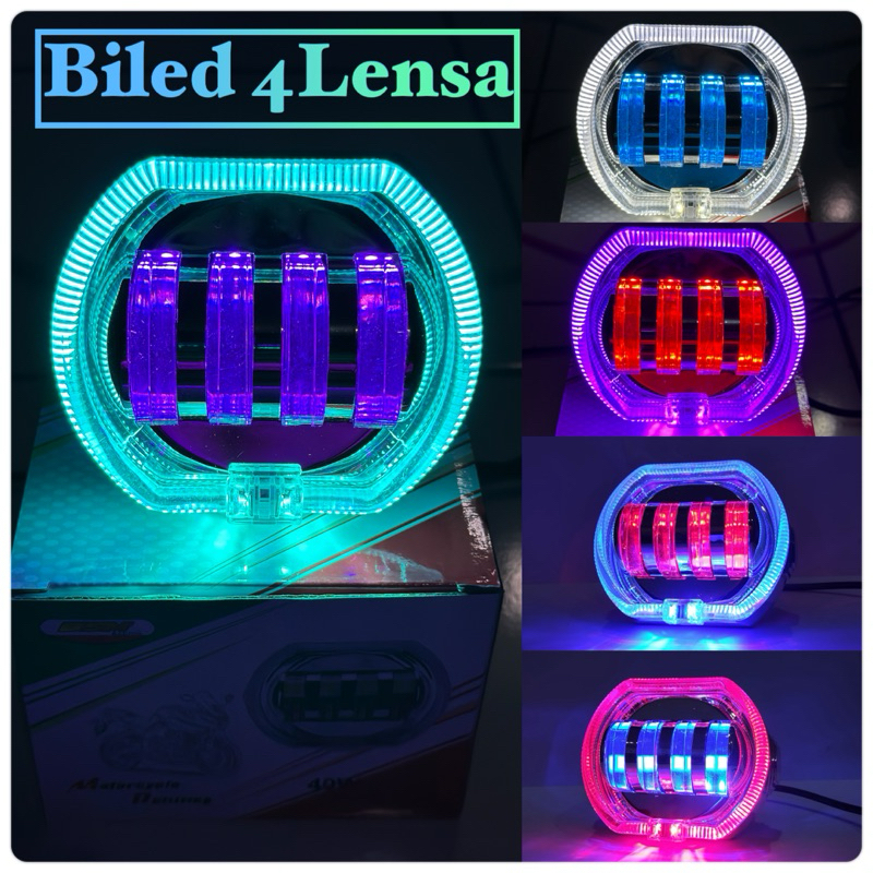 MATA Projie proji Projector BiLED LED Headlight 4 Lens 8D V12 DM4 ...