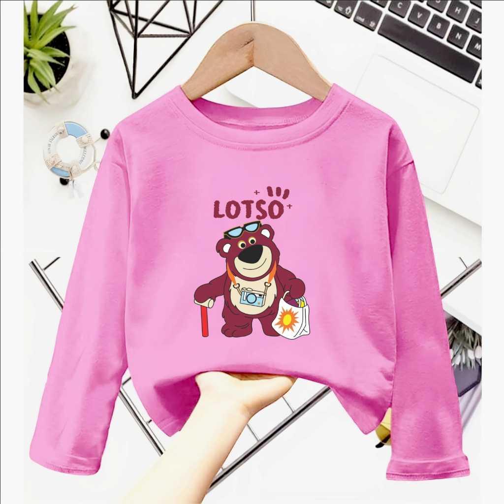 Girls' long-sleeved t-shirt with LOTSO pattern for ages 1-12 years ...