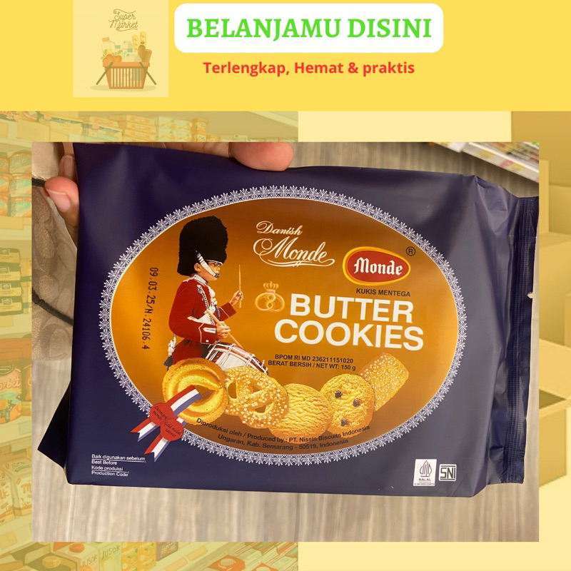 Monde BLUE BUTTER COOKIES 150 grams | Shopee Malaysia