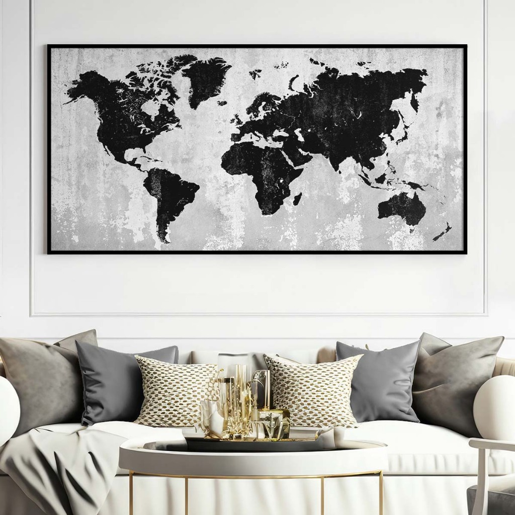 HIASAN DINDING World Map Wall Decoration 120x60cm Display Decoration ...