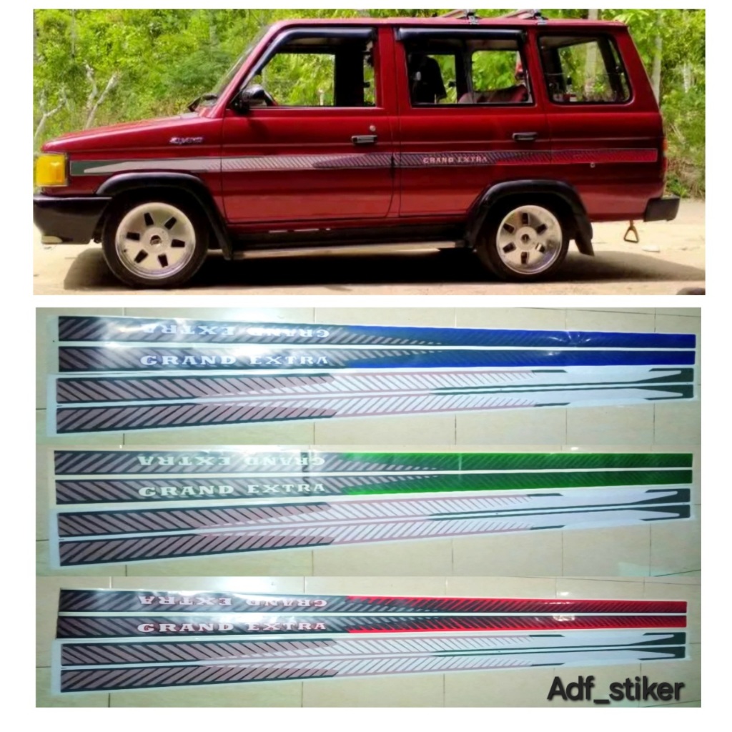 Kijang grand extra 1.5 Body List Sticker / kijang grand extra Long 1.5 ...