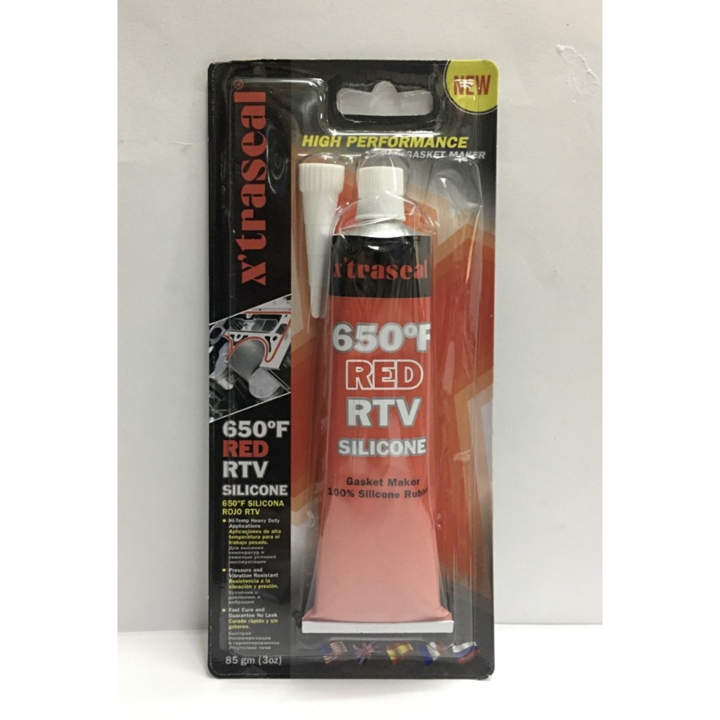 Xtraseal red RTV silicone sealant high temp 650*F(85gr) | Shopee Malaysia