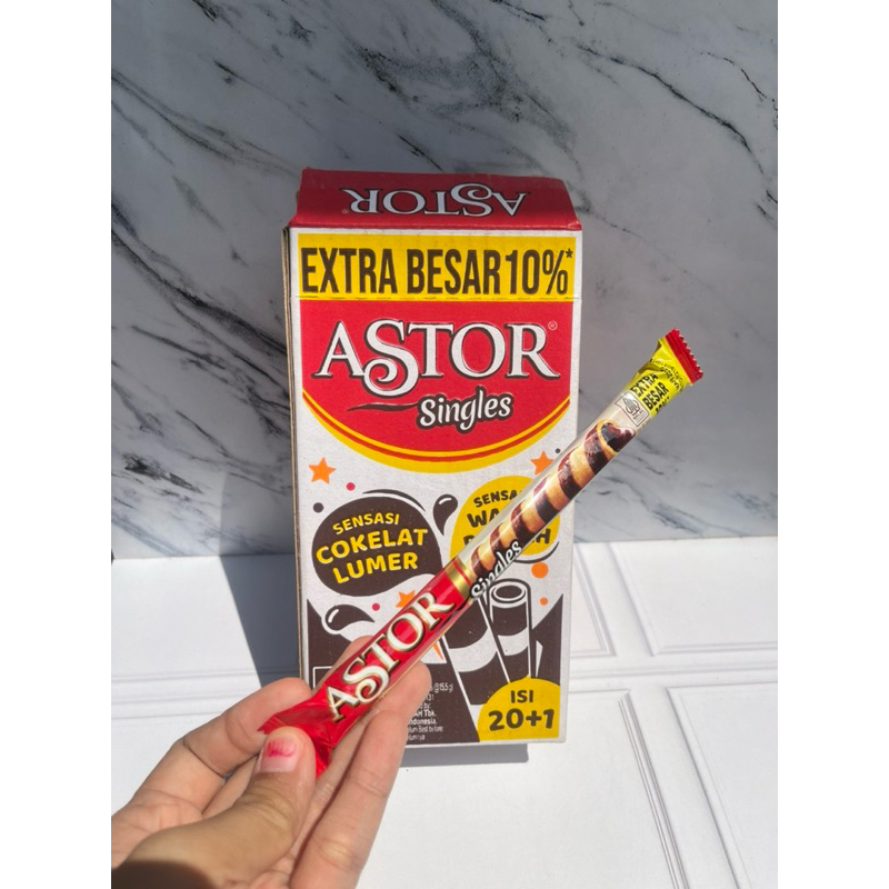 Astor SINGLE New Packaging 1 BOX Contains 20 +1 - ASTOR WAFERSTICK ...