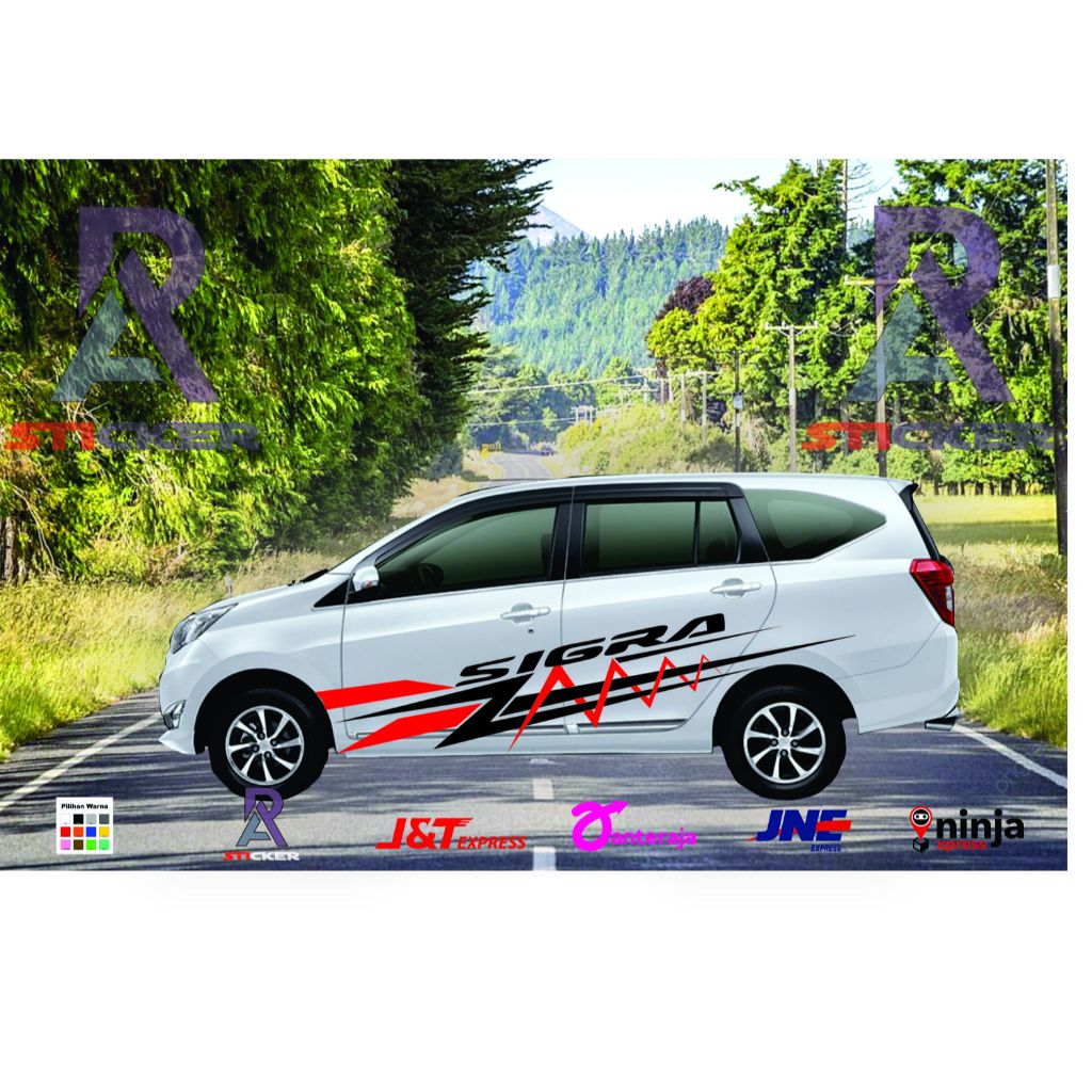 New SIGRA CAR STICKER!!Cutting LIST STICKERS FOR SIDE BODY FOR SIGRA ...