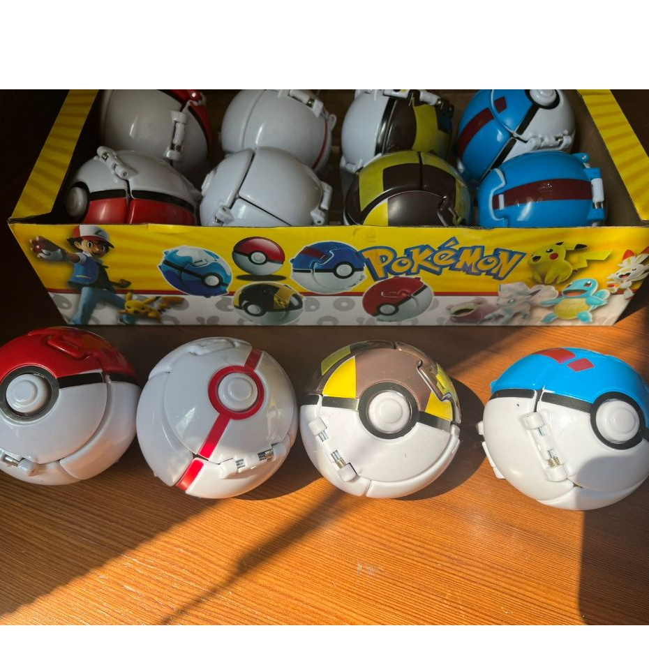 Pokeball Throw content Figurine Pikachu Pokemon Pokemon Ball | Shopee ...