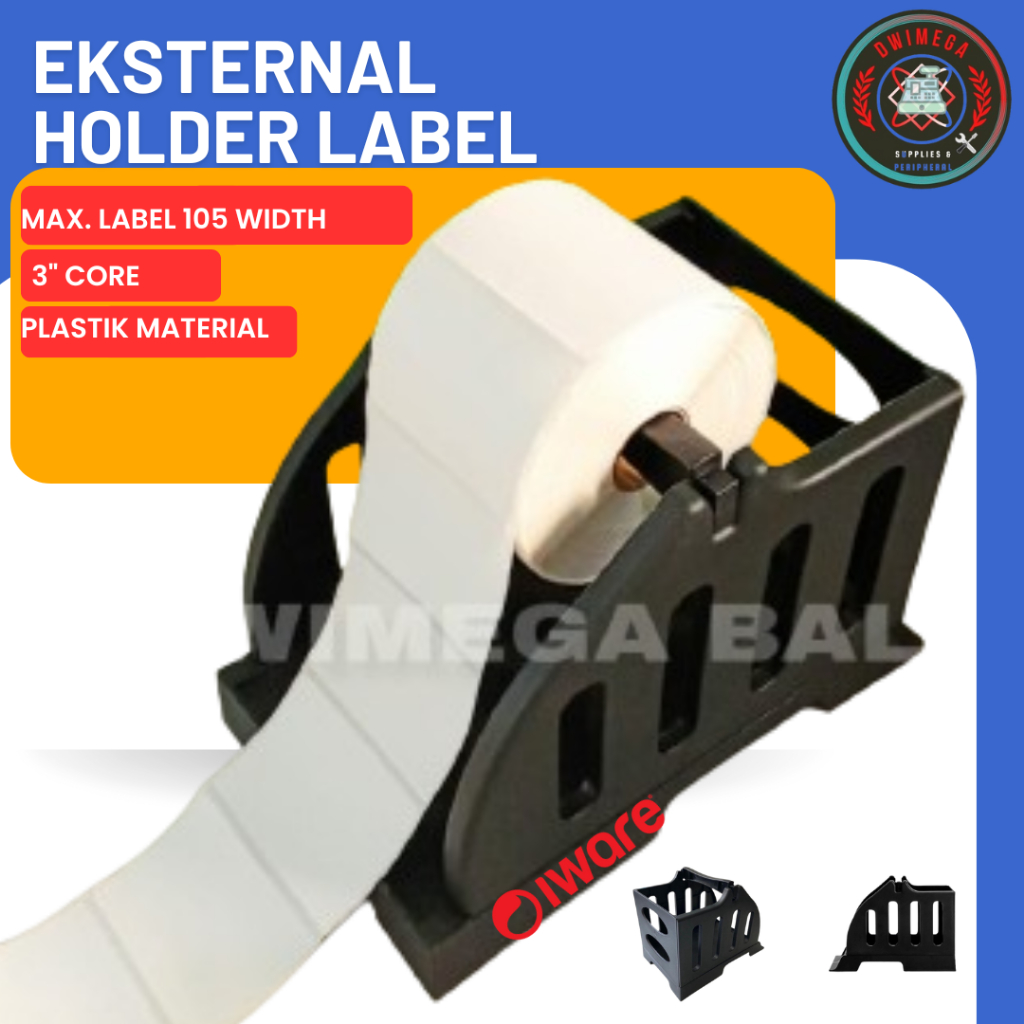 Holder Roll Paper Label Sticker External for Barcode Printer/Additional ...