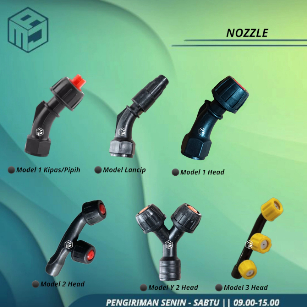 MATA PVC Nozzle Head 1 2 3 Holes Flat Spray Eye Electric Pump Manual ...