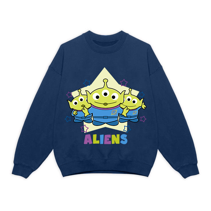 Svn BASIC CREWNECK SWEATER TOY STORY ALIENS MOTIF M-XXL (MEN AND WOMEN ...