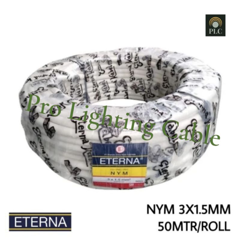 Eterna NYM Cable 3X1.5 3X1.5 mm Roll 50 Meters | Shopee Malaysia