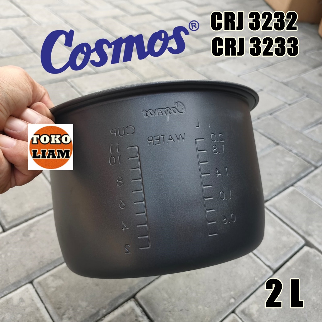 Teflon PAN RICE COOKER COSMOS 2 LITER CRJ 3232 CRJ 3233 ORIGINAL ...