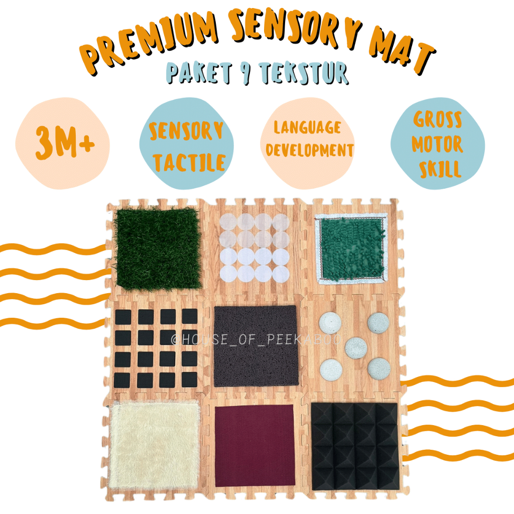 House of Peekaboo - [9 IN 1 PACKAGE] Sensory mat playmat sensory carpet ...