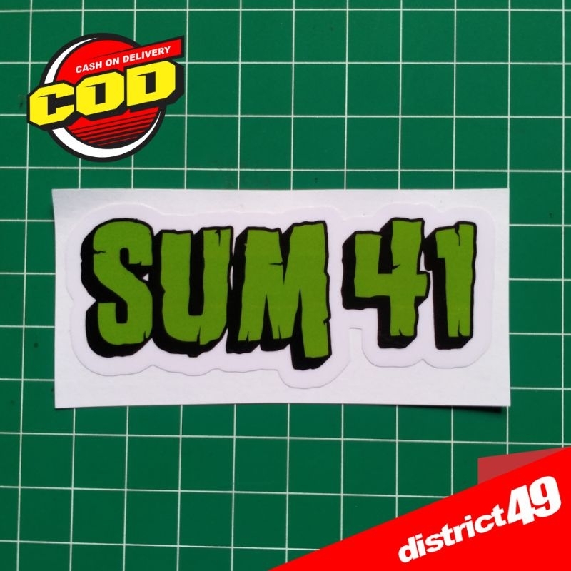 Sum 41 Sticker - Waterproof Laminate Print Sticker For Motorcycles ...