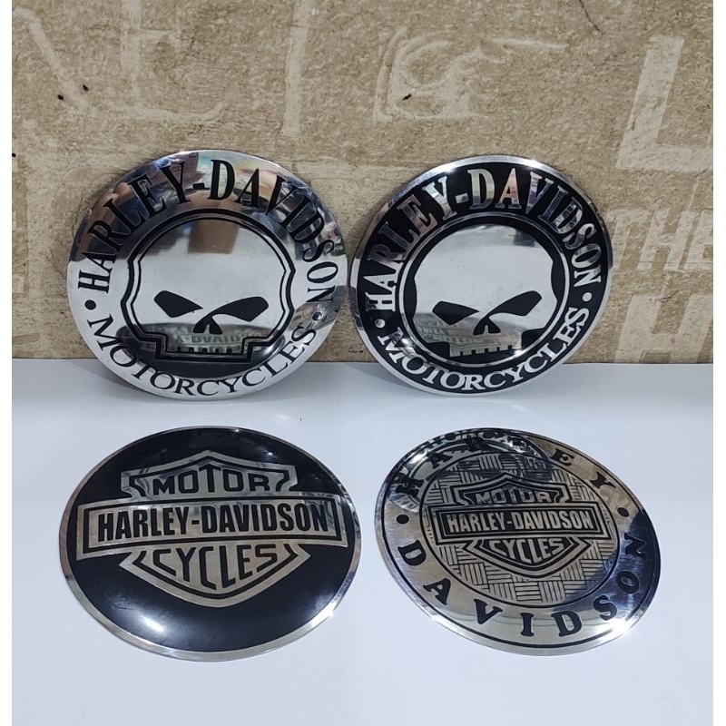 Harley Davidson HD Logo Emblem Diameter 10 cm Stainless Steel Heat ...