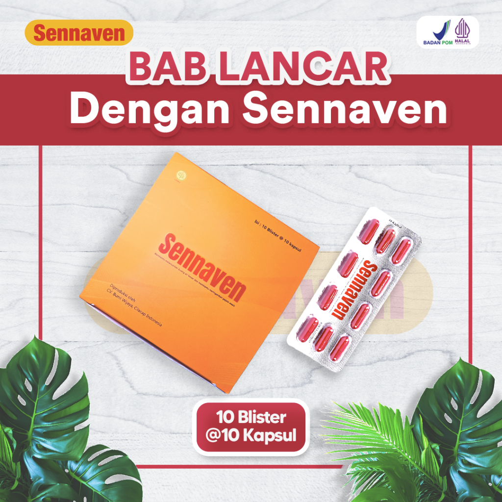 1 Blister Sennaven Natural Herbal Medicine Helps Smooth Defecation And ...