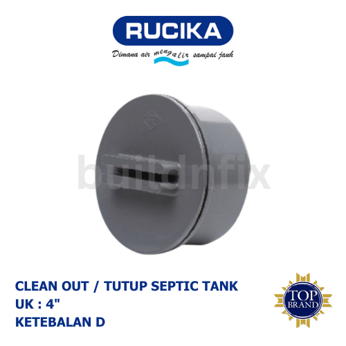 RUCIKA CLEAN OUT/ LID SEPTIC TANK PVC 4" D (THIN) | Shopee Malaysia