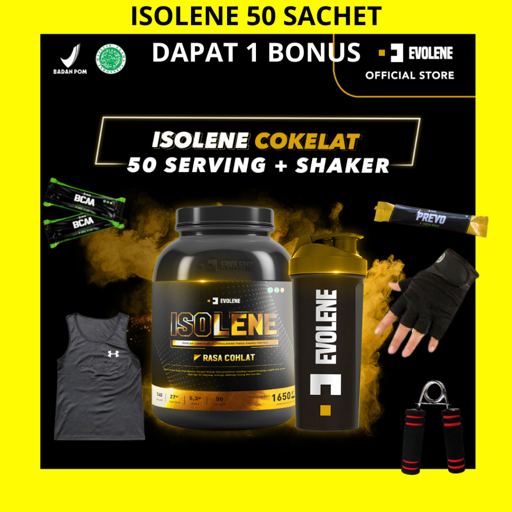 Evolene ISOLENE WHEY ISOLATE 50 SACHET FREE SHAKER CHOCOLATE STRAWBERRY STRAWBERRY STRAWBERRY ...