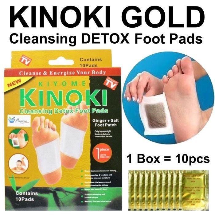 Original Kinoki Gold Detox Herbal Foot Patch | Shopee Malaysia