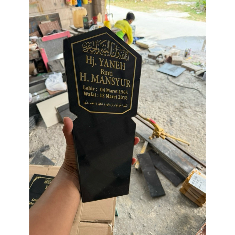 Stick-on style granite carving tombstone | Shopee Malaysia