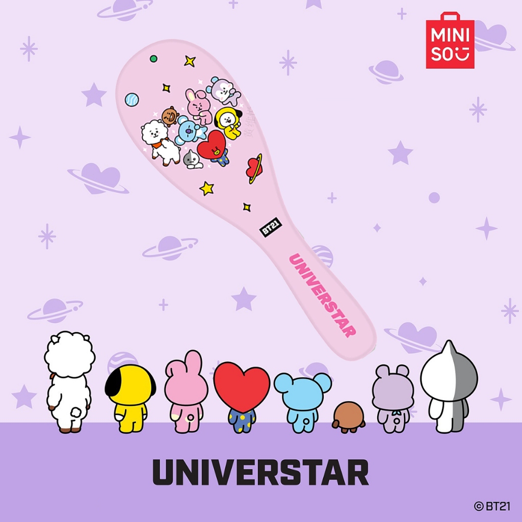 Miniso x BT21 Collection Cute Hair Comb Comb Hair Brush Easy to Comb ...