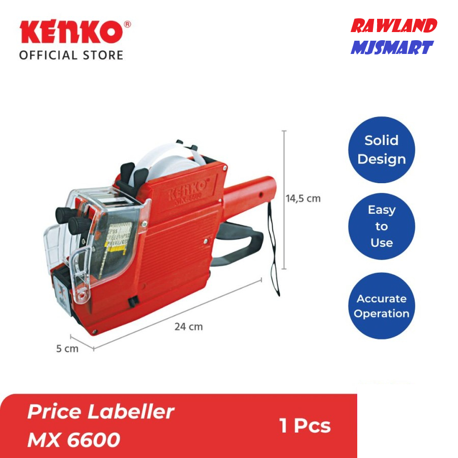 MESIN Kenko MX-6600A / PRICE LABEL MACHINE / 2 ROW / Letters-Numbers / 10 DIGIT | Shopee Malaysia