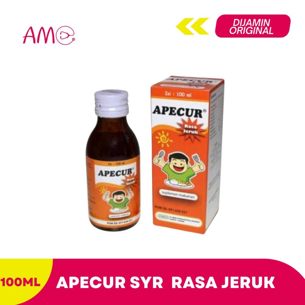 Apecur Syrup 100ML/appetite Syrup/Children's Multivitamin | Shopee Malaysia