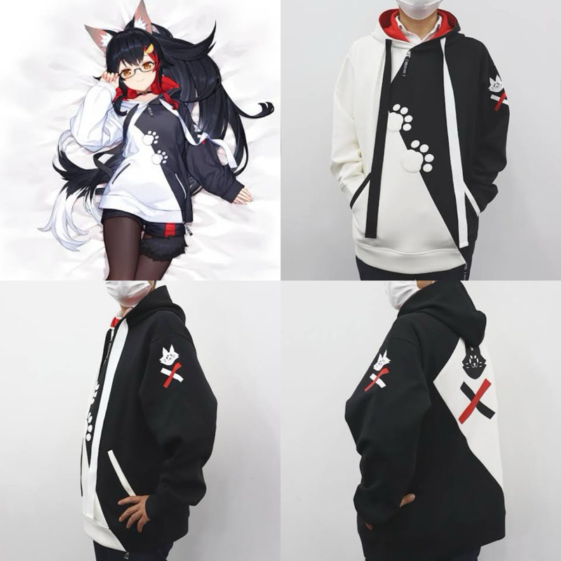 Ookami Mio Hololive Casual Hoodie Jacket Cosplay Jacket Anime Games ...