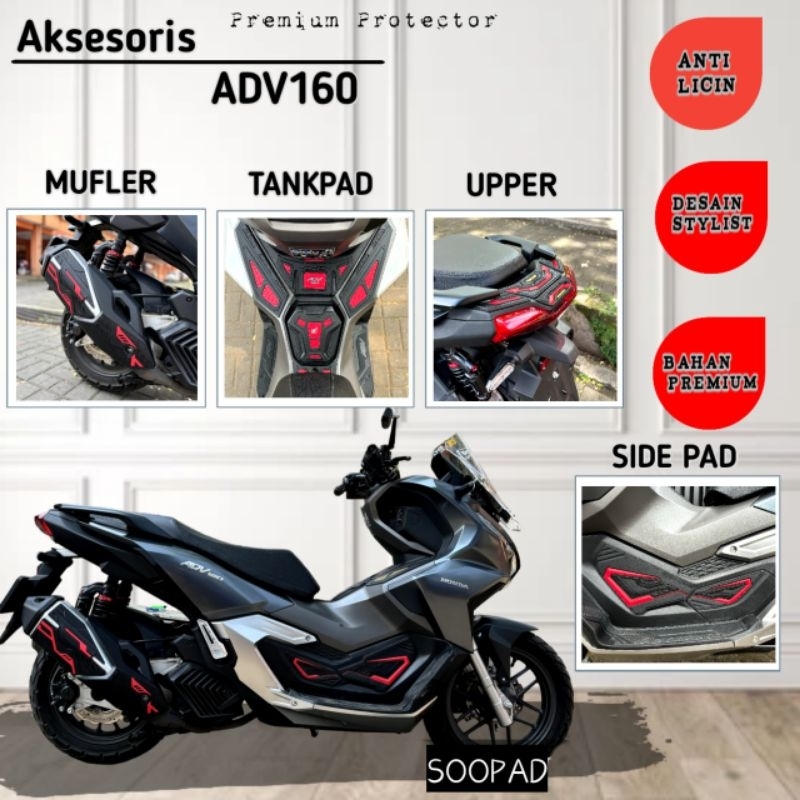 Adv 160 Accessories Motorcycle Body Protector Tankpad Side Pad Muffler ...