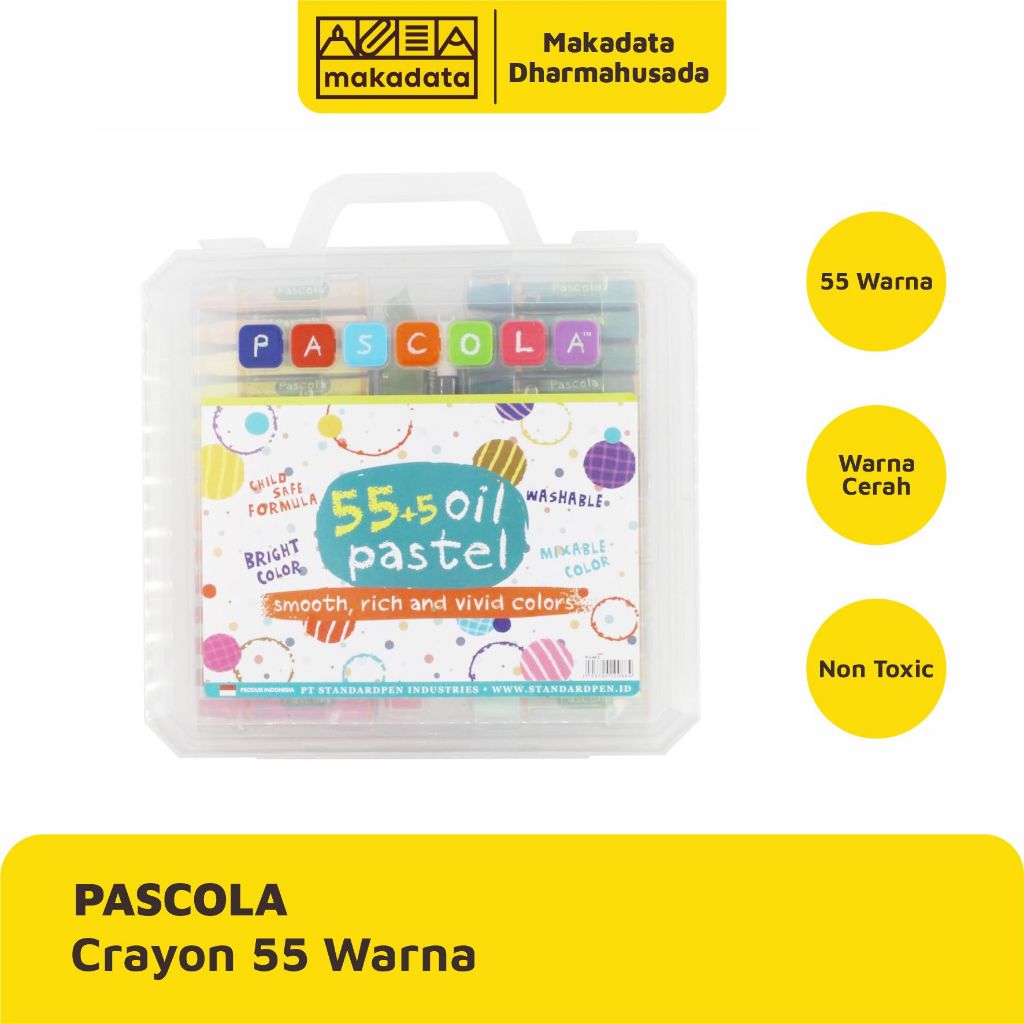 CRAYON | PASCOLA PASTEL OIL CONTAINS 55 COLORS | Shopee Malaysia